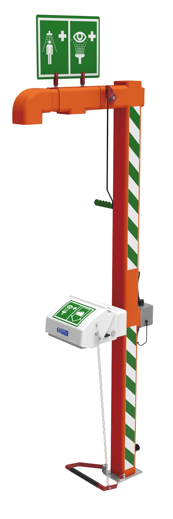 EXP-AH-5GS/45G - ORANGE Douches de sécurité pour l'extérieur | Gelis