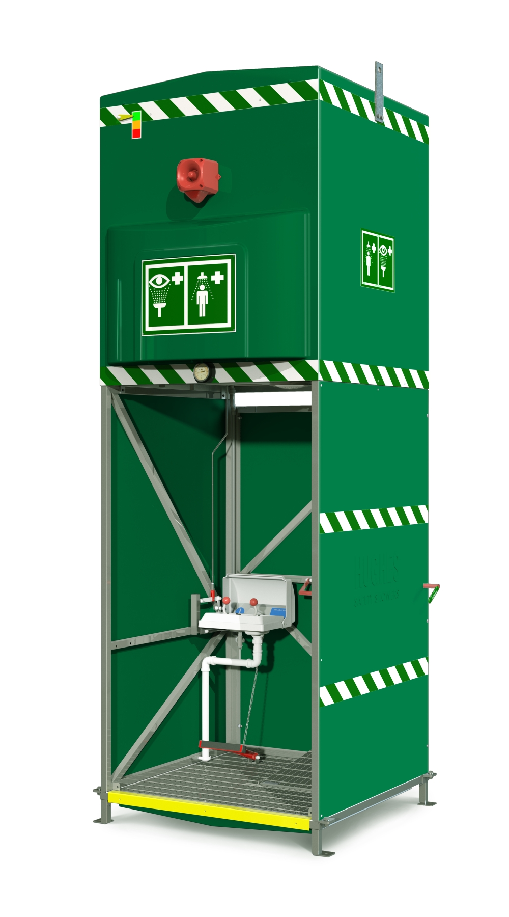 Tankdouche - Groen - Verwarmd waterreservoir 1200l - Gelis